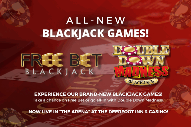 Free Bet & Double Down Madness Blackjack - At the Arena
