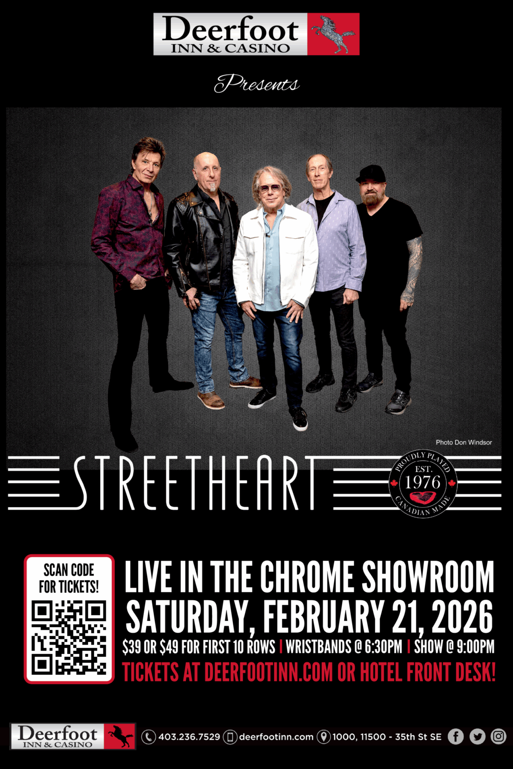 Streetheart – Canadian Rock - Deerfoot Inn & Casino